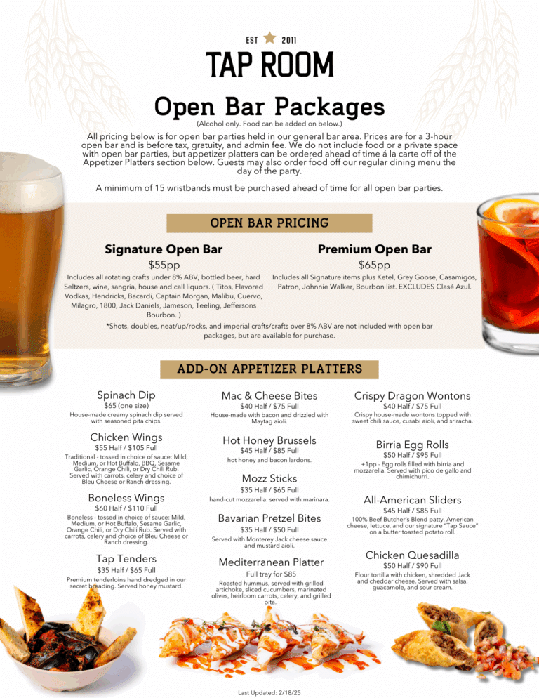 Catering by Tap Room - Elevate Your Events